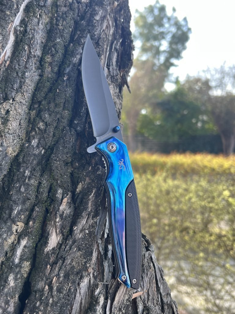 Blue Folding Knife By Browning - KZ GEAR